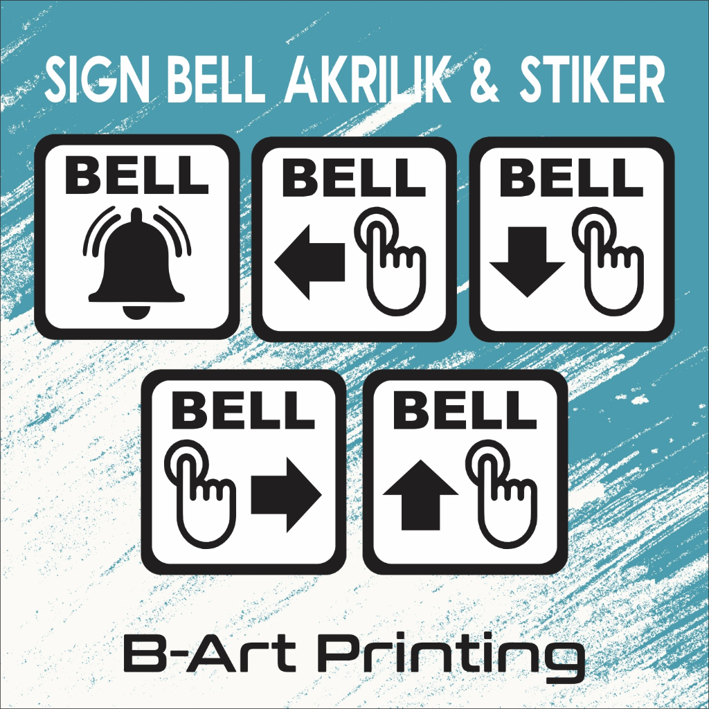 Jual PAPAN NAMA BELL ACRYLIC Sign Akrilik Dan Stiker Tempel Murah "BELL ...