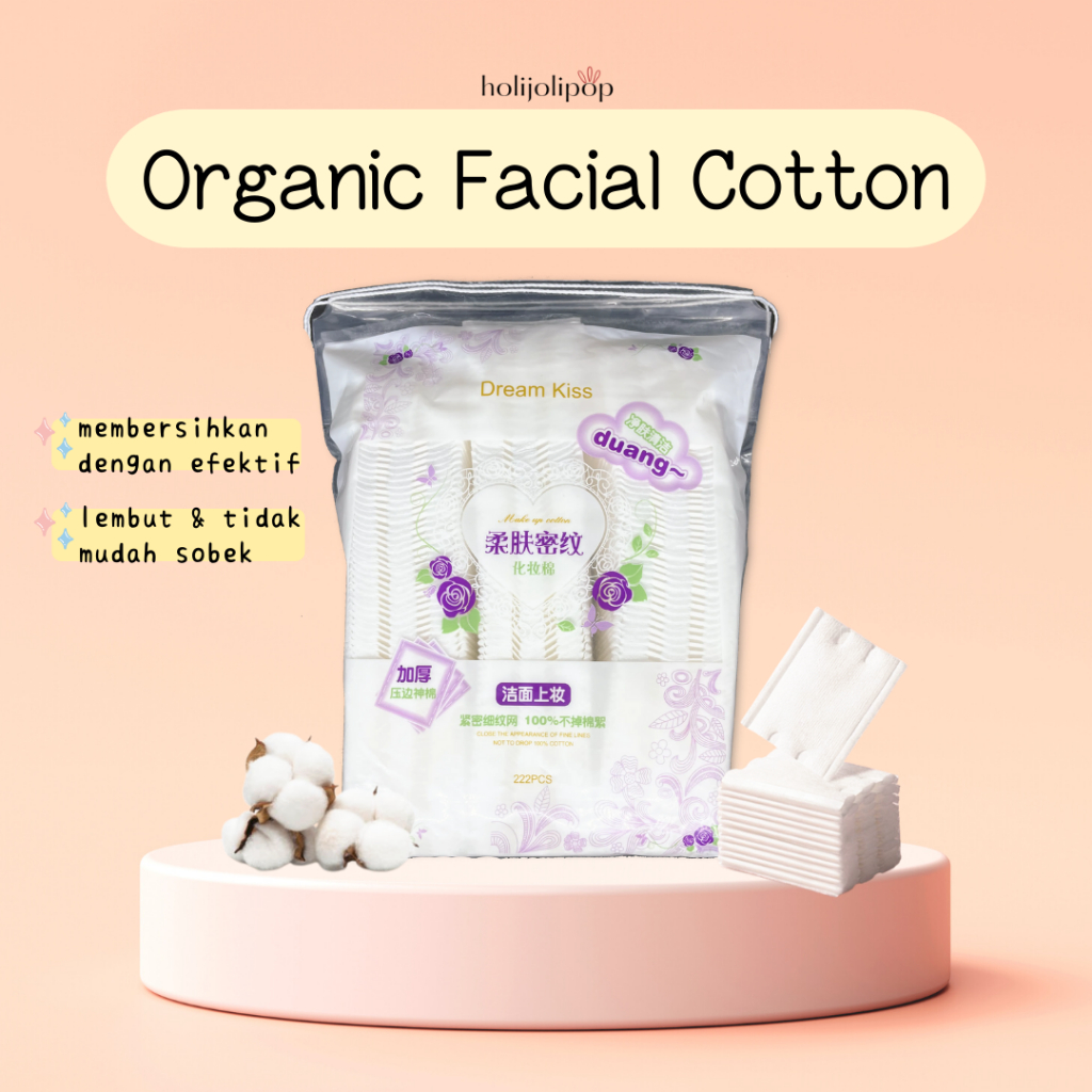 Jual Kapas Toner Tipis Kapas Wajah isi 222pcs Cotton Pads | Shopee ...