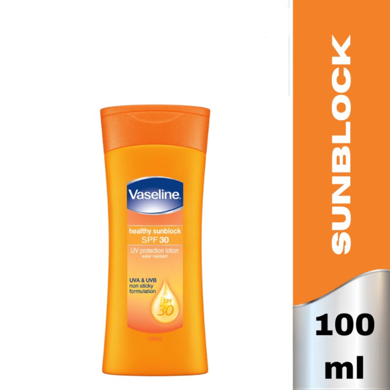 Jual Vaseline Lotion Healthy sunblock SPF 30 100ml | Shopee Indonesia