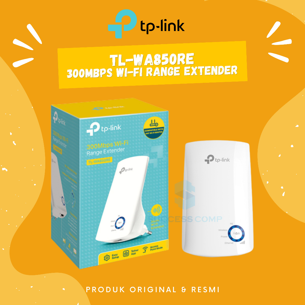 Jual TP-LINK TL-WA850RE 300Mbps Wi-Fi Range Extender TP LINK WA850RE ...