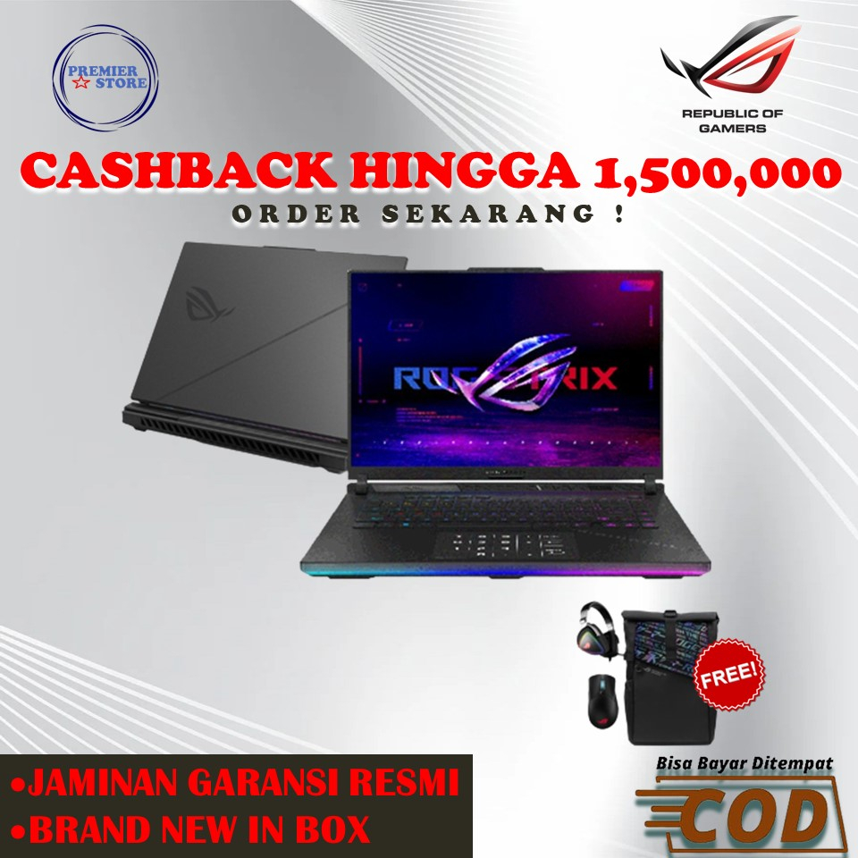 Jual ASUS ROG Strix SCAR 18 G834JZ-I948C6T-O i9-13980HX RTX4080 32G 2TB ...