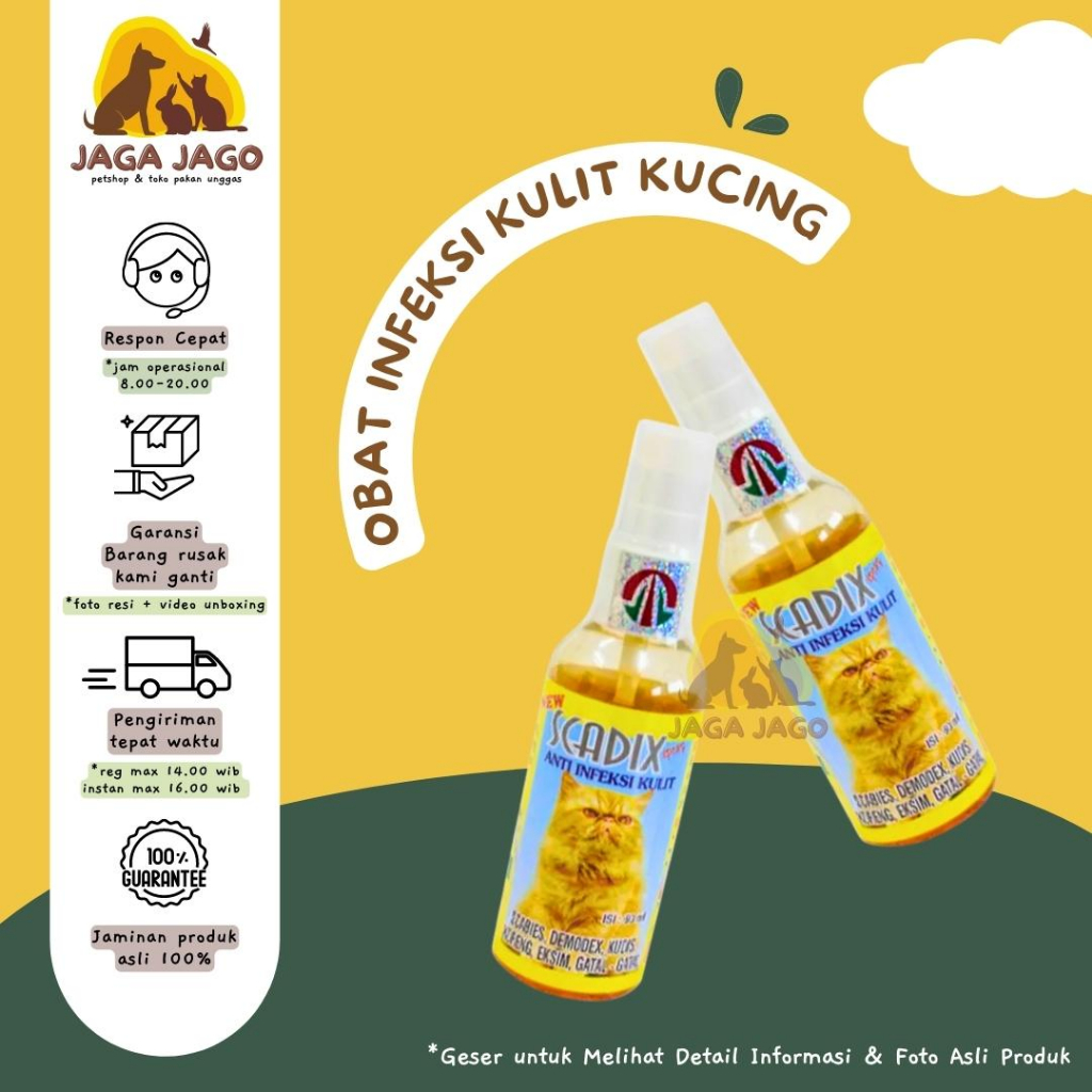 Jual SCADIX SPRAY - Obat Kucing Anti Kulit Infeksi Gatal Scabies Kudis ...