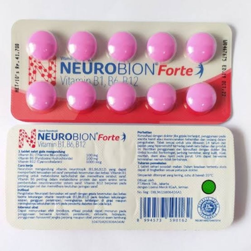 Jual NEUROBION forte pink strip original | Shopee Indonesia