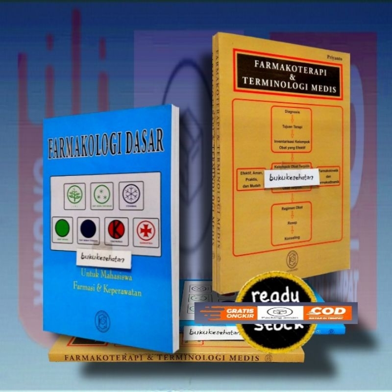 Jual PAKET 2 BUKU FARMAKOLOGI DASAR DAN FARMAKOTERAPI TERMINOLOGI MEDIS ...