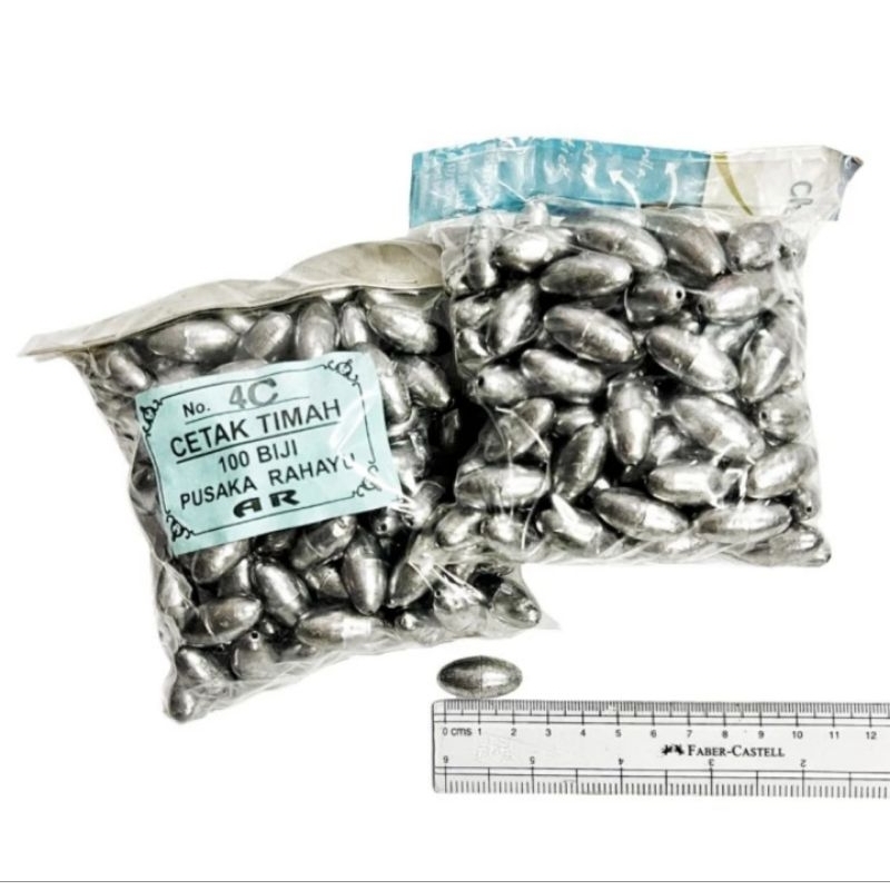 Jual Timah | Timbel | Pemberat Mancing 4C | 20 GRAM (Satuan) | Shopee ...