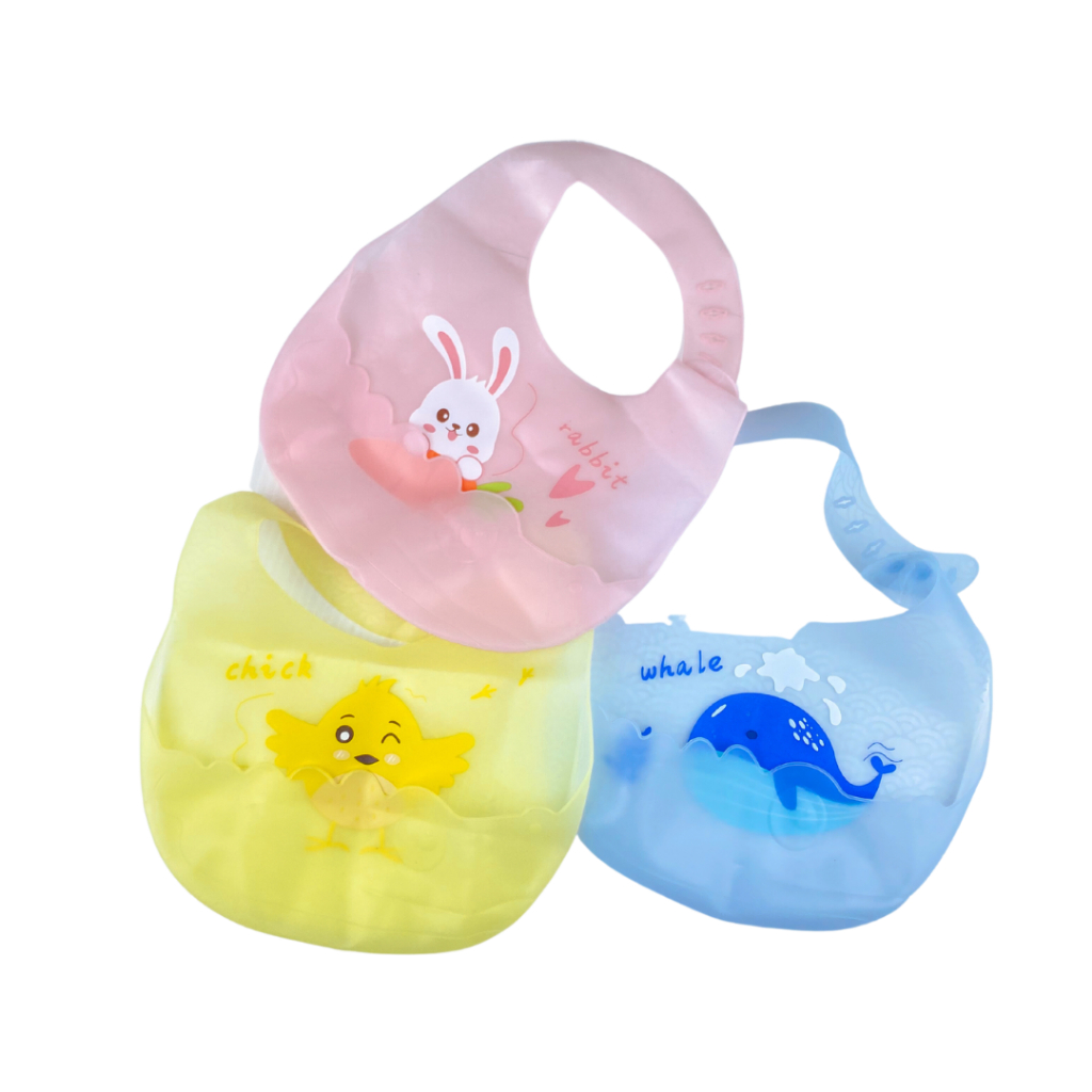Jual Claire's Silicone Baby Bib (Celemek makan bayi / apron makan bayi ...