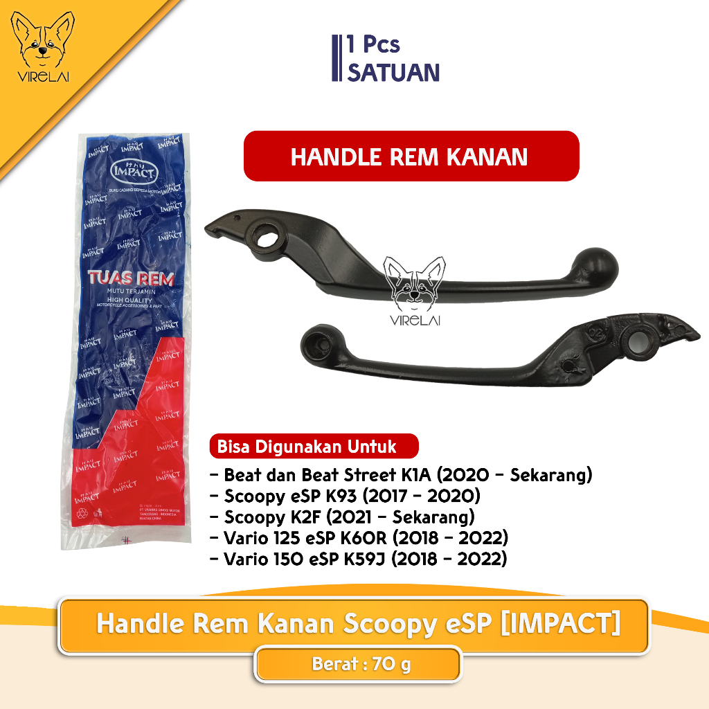 Jual Handel Rem Kanan / Kiri Beat / Beat FI / Scoopy / Scoopy ESP / PCX ...