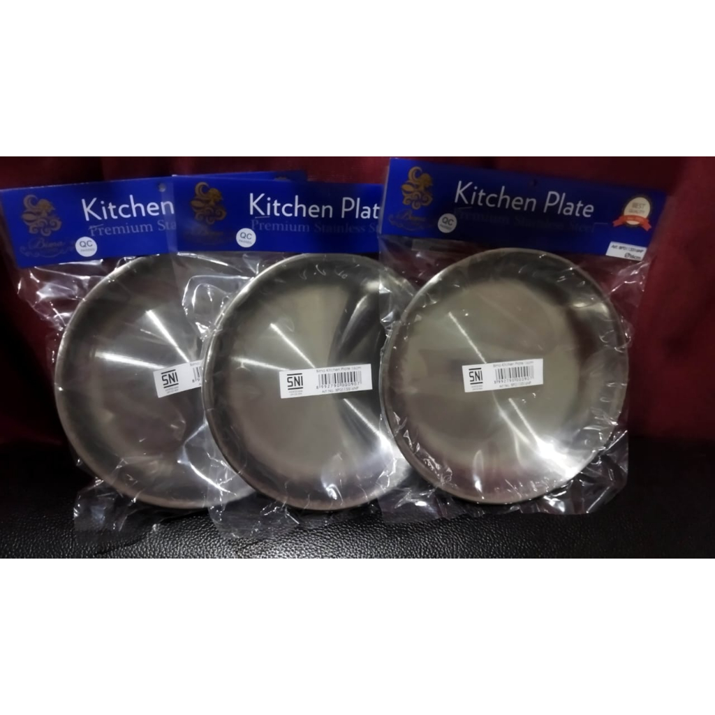Jual Bima Kitchen Plate Stainless 16cm/ Wadah Stainless 16cm ...