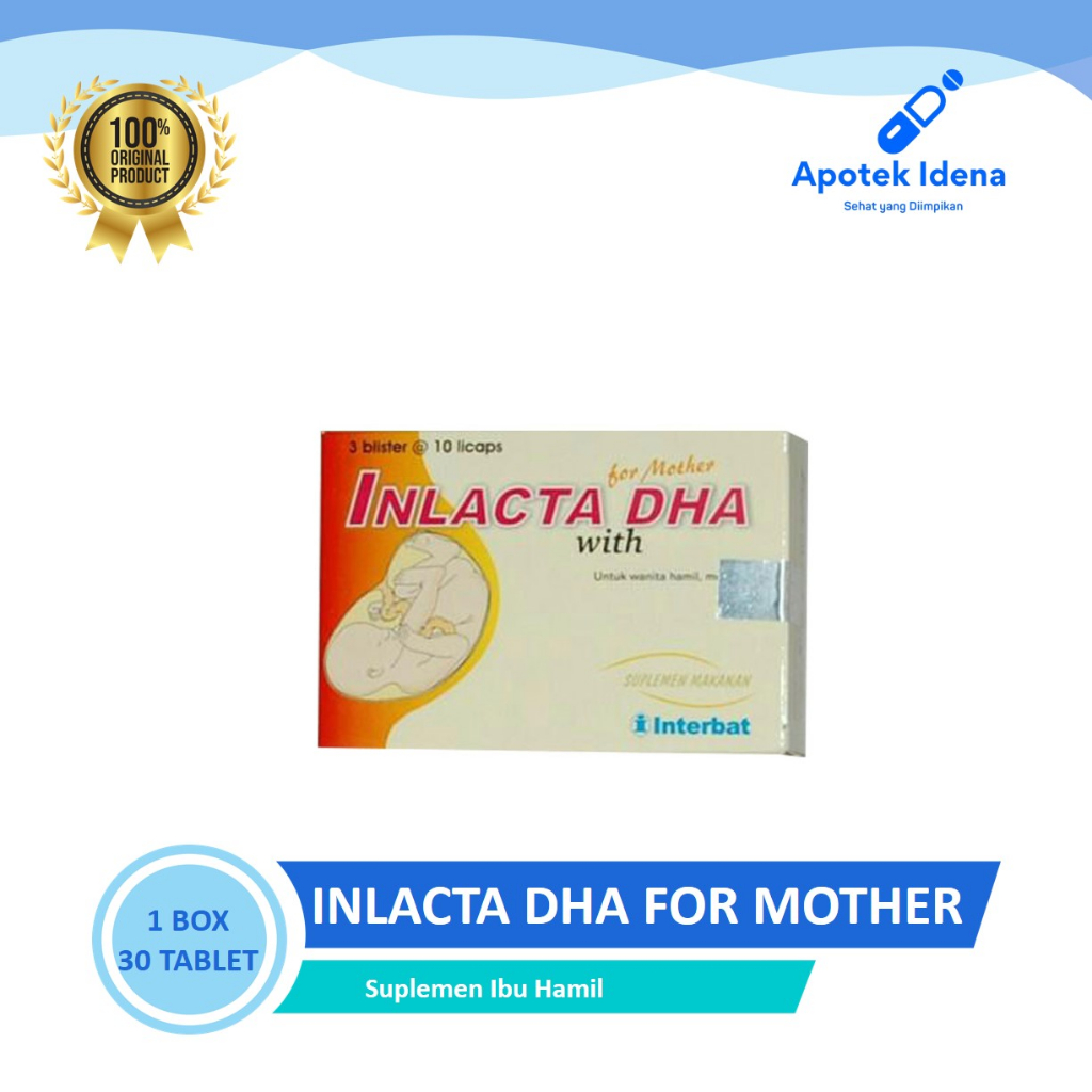 Jual INLACTA DHA Kapsul Isi 30 Suplemen / Vitamin Ibu Hamil Dan Ibu ...
