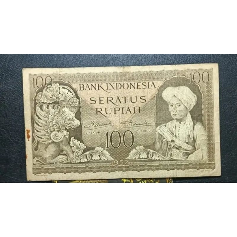 Jual UKI 100 rupiah budaya tahun 1952 ASLI!! | Shopee Indonesia