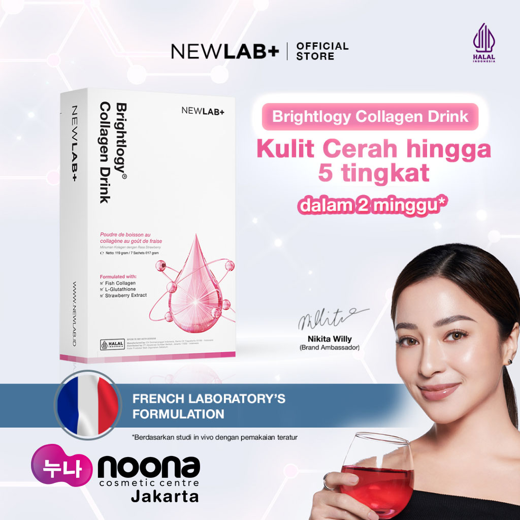 Jual NEWLAB BRIGHTLOGY COLLAGEN DRINK 250GR | Shopee Indonesia