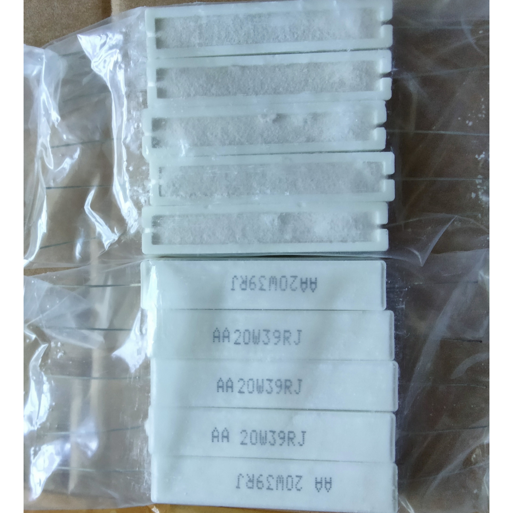 Jual Resistor Kapur R Kapur 10 18 20 22 39 Ohm 20 Watt 20W | Shopee ...