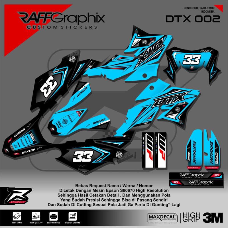 Jual decal sticker motor dtx- sticker sticker dtx- decal dtx bebas ...