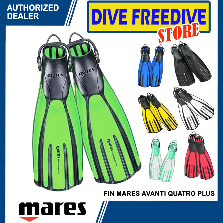 Jual Fin Diving Mares Avanti Quattro Plus Quattro+ Kaki Katak Sepatu Snorkeling Snorkling Selam ...