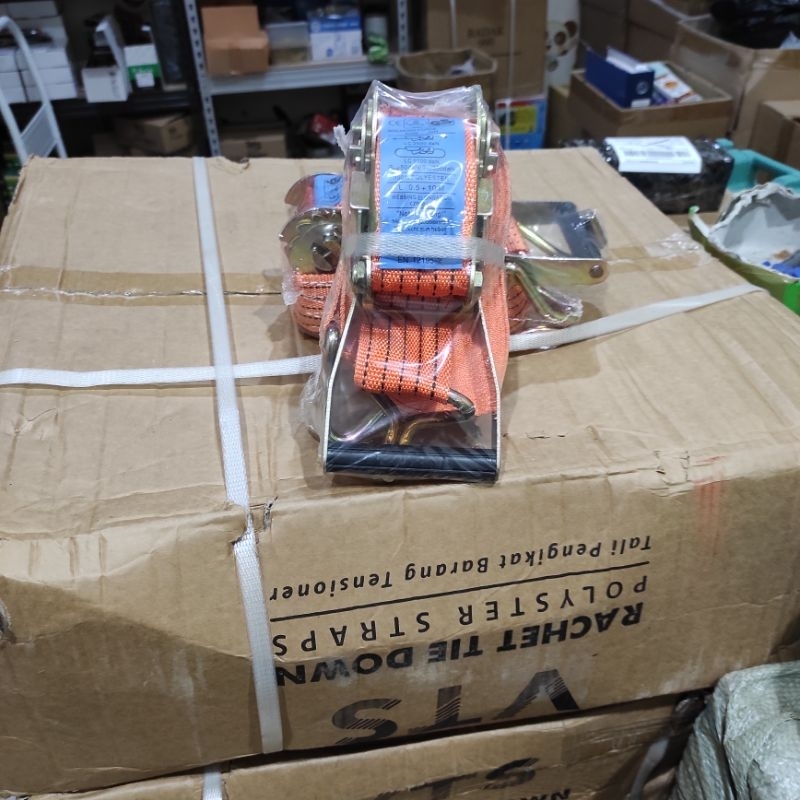 Jual Webbing Cargo Lashing 2" X 10meter Rachet Tie Down 2 Ton X 10m ...