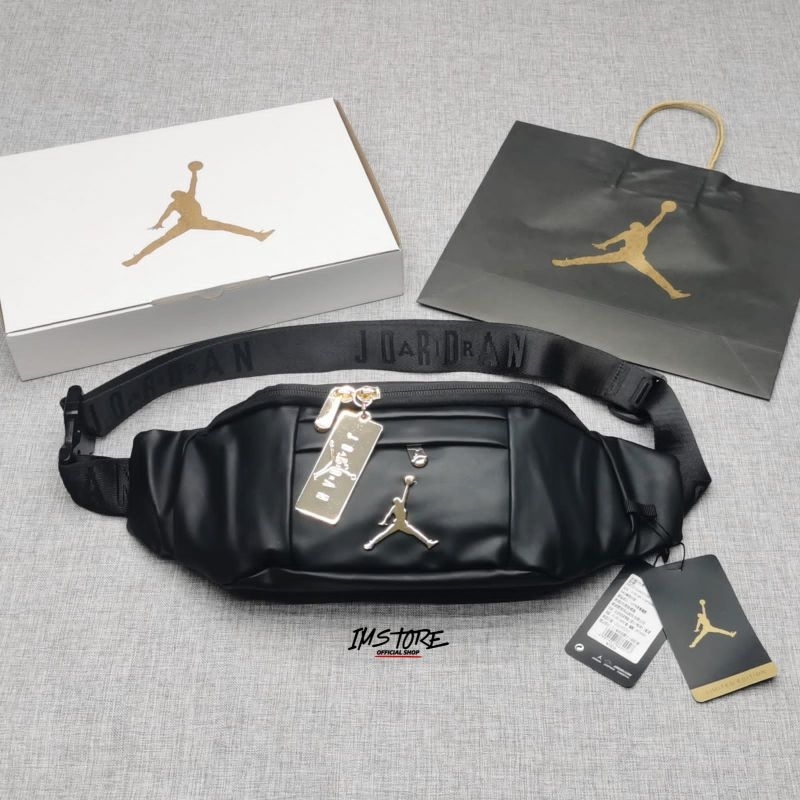 Jual Air Jordan Waistbag Leather Limited Edition Include Box N Paperbag ...