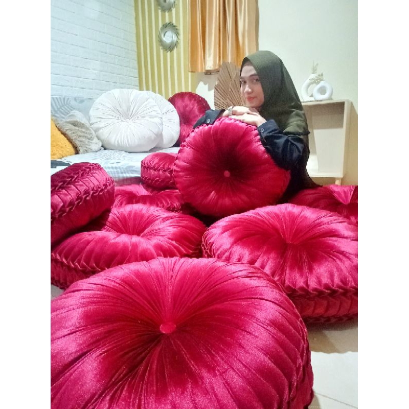 Jual bantal bulat besar bantal duduk ukuran -+58CM | Shopee Indonesia