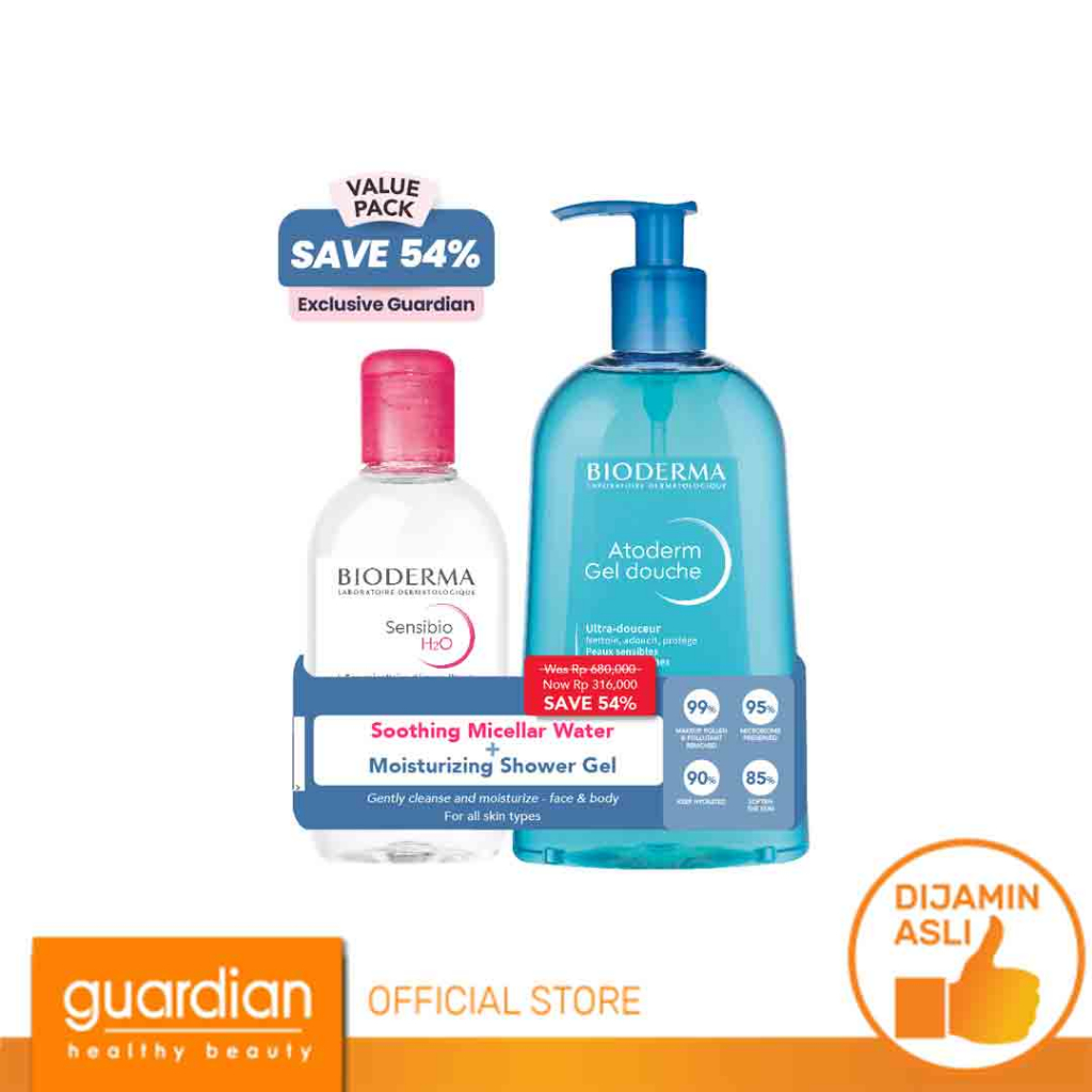 Jual BIODERMA Face & Body Cleansing Bundle For All Skin Types (BIODERMA ...
