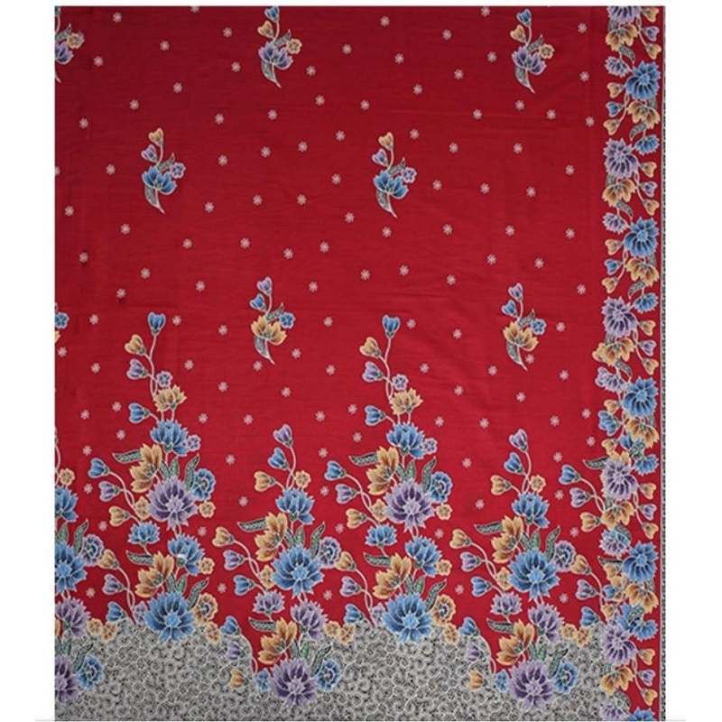 Jual kain batik warna merah / kain batik warna maroon / kain batik ...