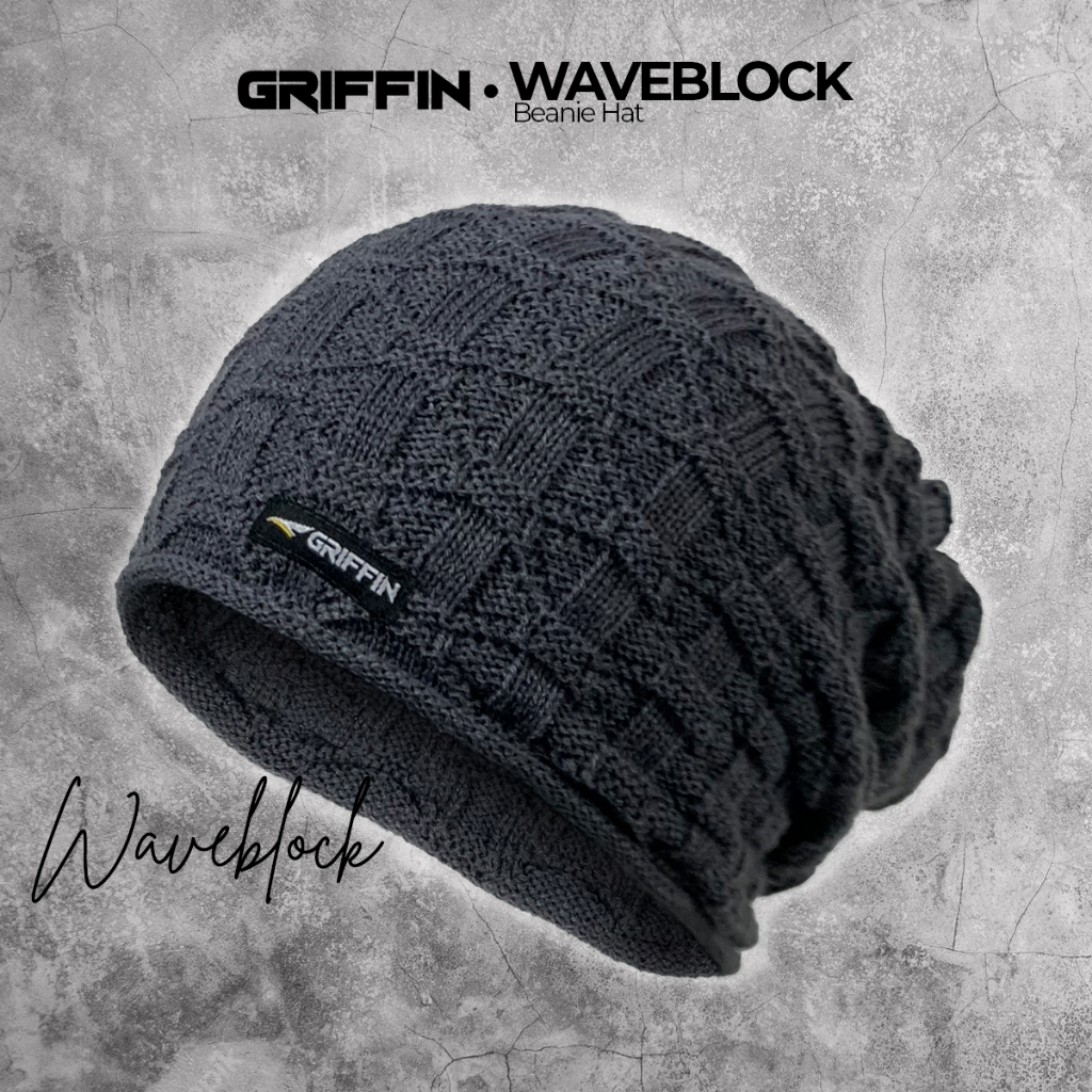 Jual Topi Kupluk Pria Rajut Dewasa Keren Waveblock by Griffin | Shopee ...