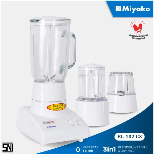 Jual Blender Miyako BL-102 GS - Kaca 1L (3in1) | Shopee Indonesia