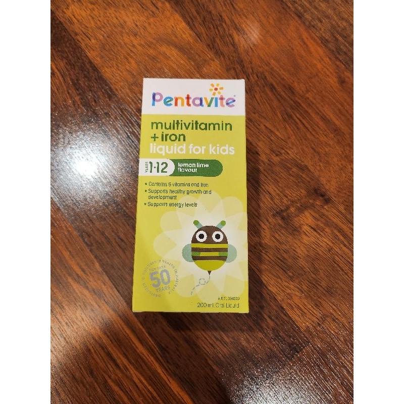 Jual pentavite multivitamin iron kids liquid 200ml | Shopee Indonesia