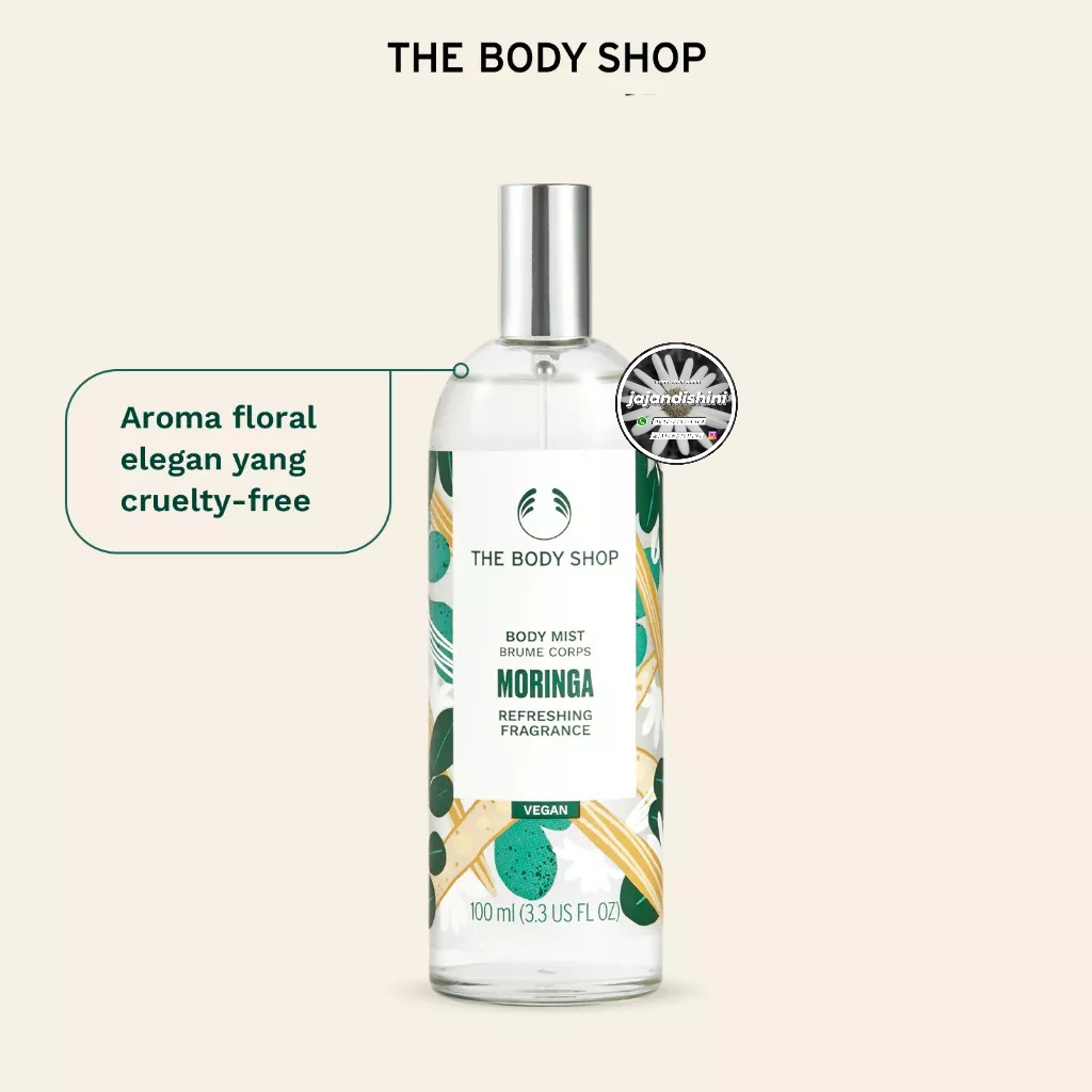 Jual [ORIGINAL] The Body Shop - Moringa Body Mist 100ml | Shopee Indonesia