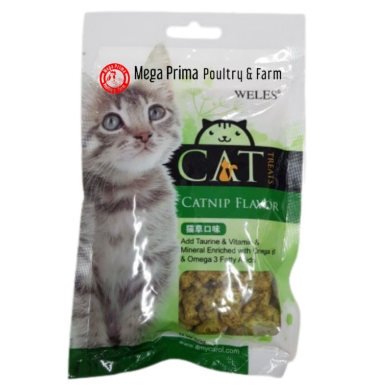 Jual SNACK WELES CATNIP CAT TREATS 50gr Snack Kucing Anti Stress ...