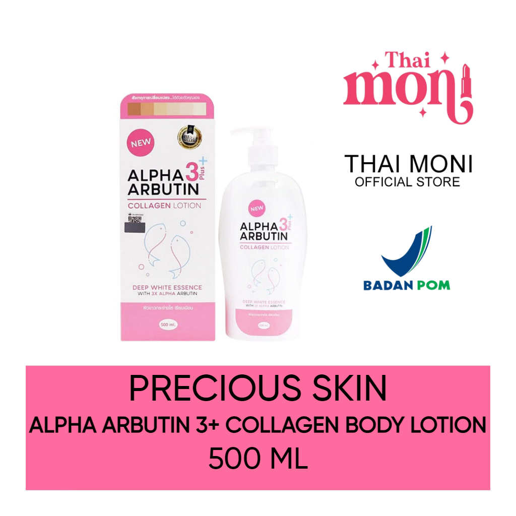 Jual Precious Skin Thailand Alpha Arbutin 3 Plus Collagen Whitening Lotion / Handbody Pemutih ...