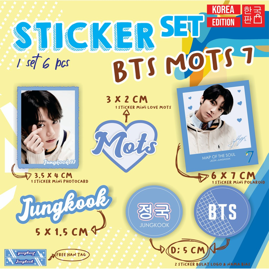 Jual Sticker Set BTS MOTS 7 Bangtan Boys Map Of The Soul 7 Kpop ...