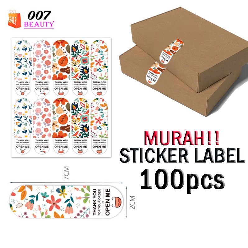 Jual Stiker Label Open Me Thank You For Your Order 100 pcs | Shopee ...