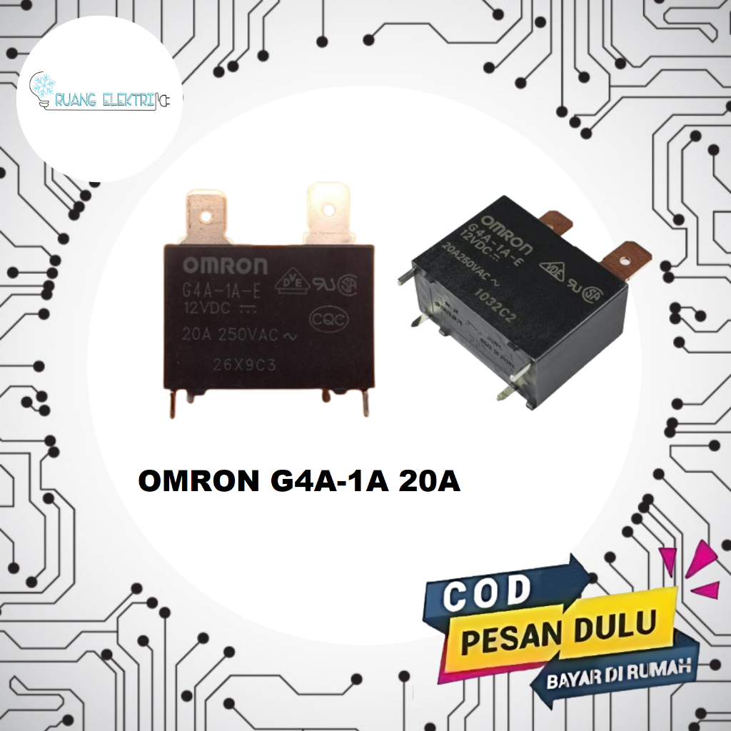 Jual RELAY OMRON G4A-1A 20A UNTUK INDOOR AC Baru Dan Copotan ORIGINAL ...