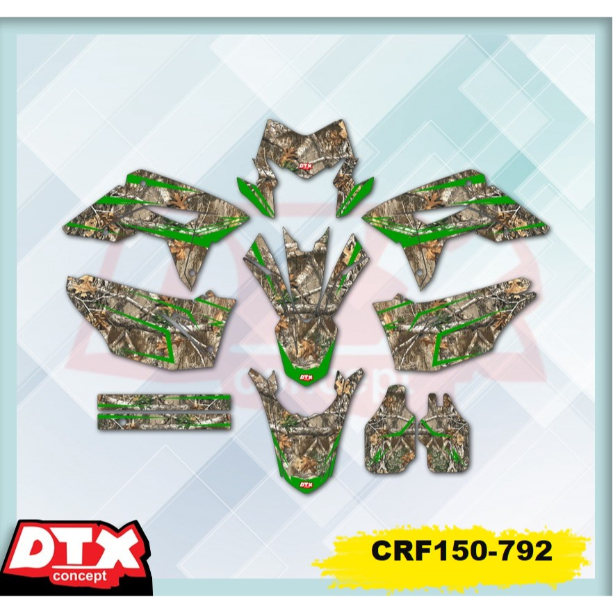Jual decal crf150 full body decal crf150 decal crf150 supermoto stiker ...