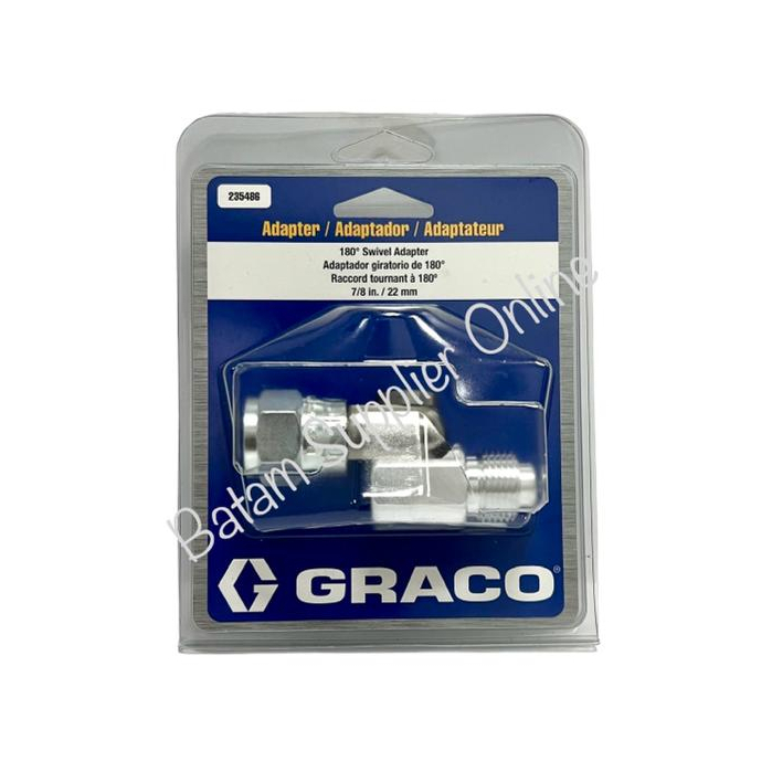 Jual Graco Angle Spray Gun Swivel Adapter 180 Degree G 235486 180 7/8 ...