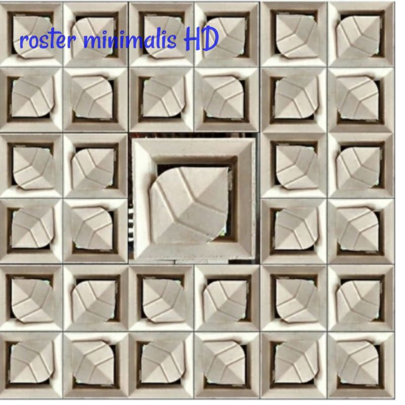 Jual roster beton minimalis/loster beton/roster minimalis motif daun ...