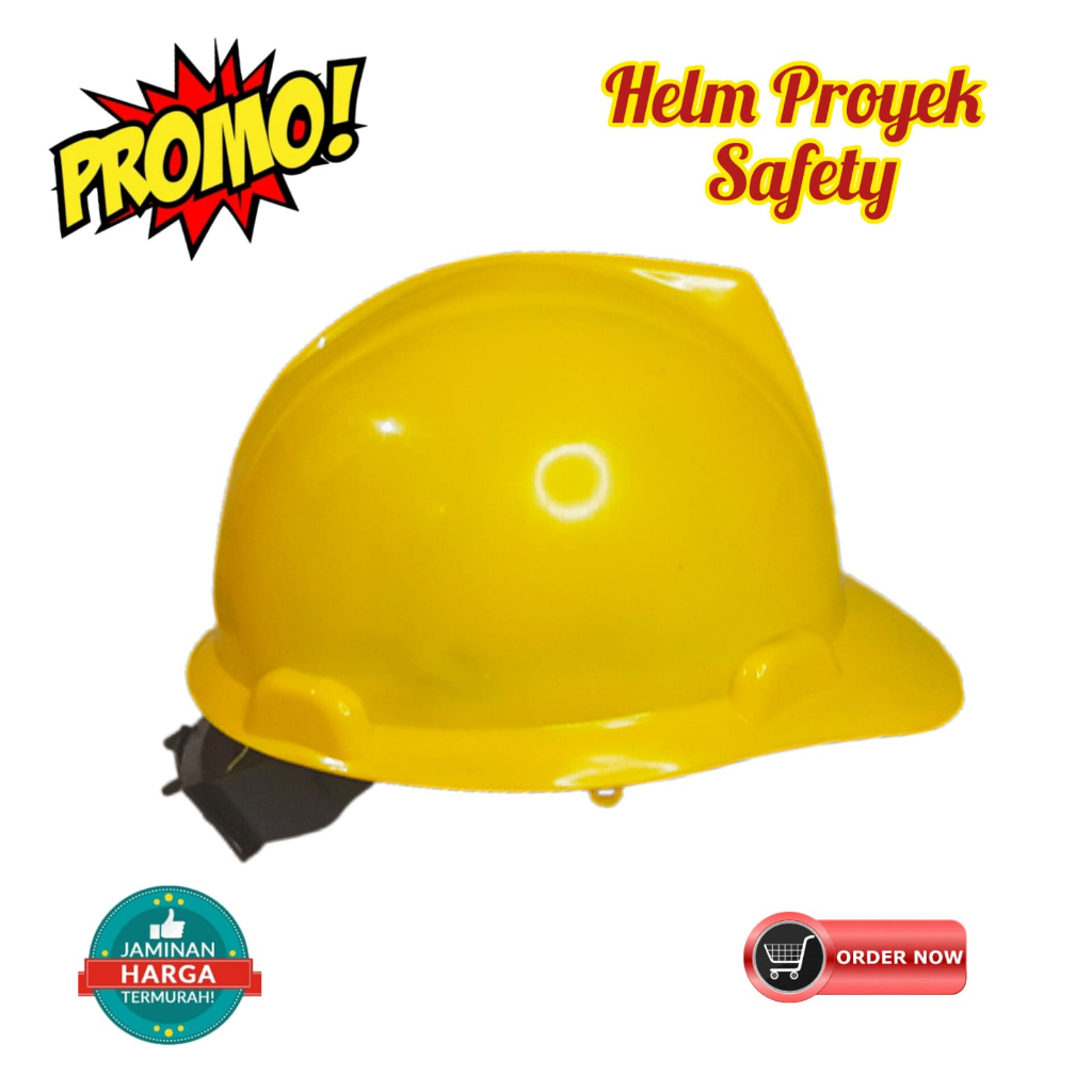 Jual Helm Proyek Kuning SNI Pelindung Kepala Tebal Helmet Safety Helem ...