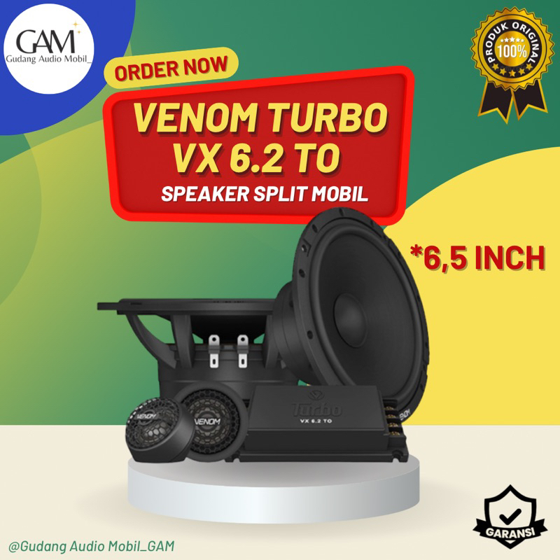 Jual SPEAKER SPLIT VENOM TURBO VX 6.2 TO 6,5 INCH / SPLIT VENOM VX 6.2 ...