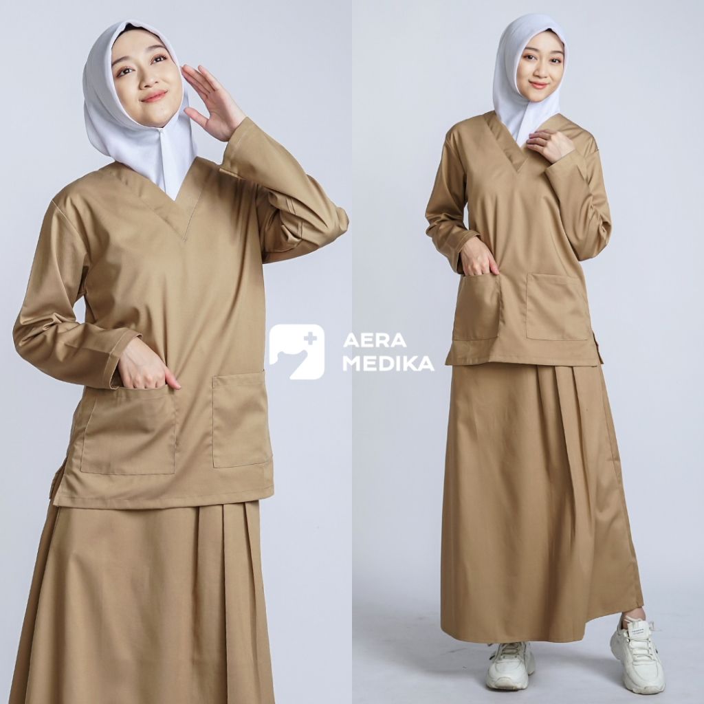 Jual (4L) SET ROK- Baju Jaga / Perawat / Dokter / Seragam Medis / OK ...