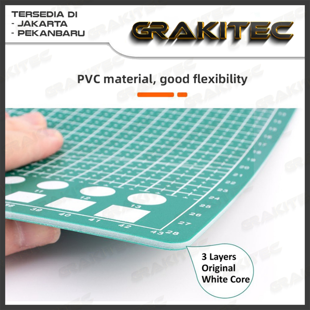 Jual Alas Potong Kertas ( Cutting Mat ) Uk. A3, A4, A5 Bahan PVC, Double-Side, Self Healing ...