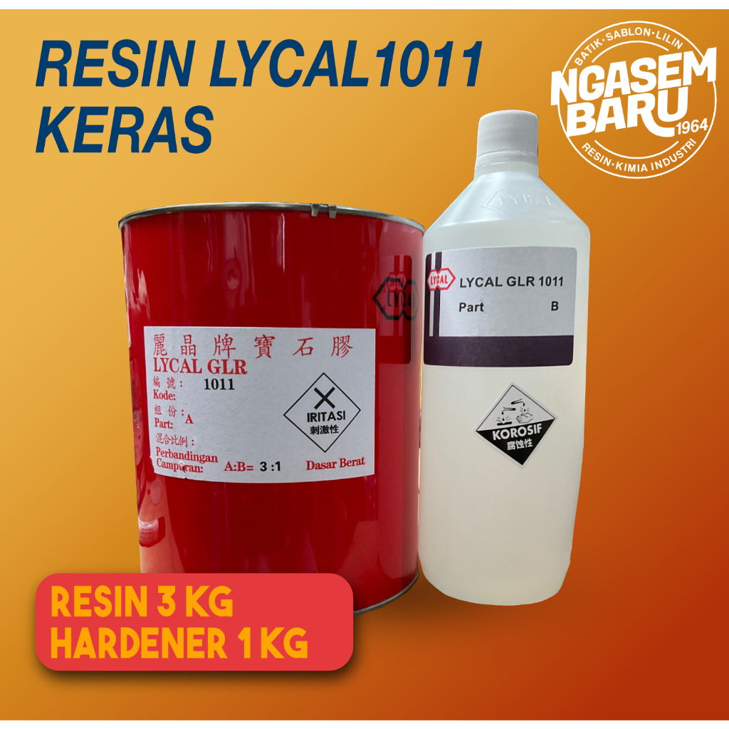 Jual Resin Lycal 1011 Keras 3 Kg + Hardener 1 Kg | Shopee Indonesia