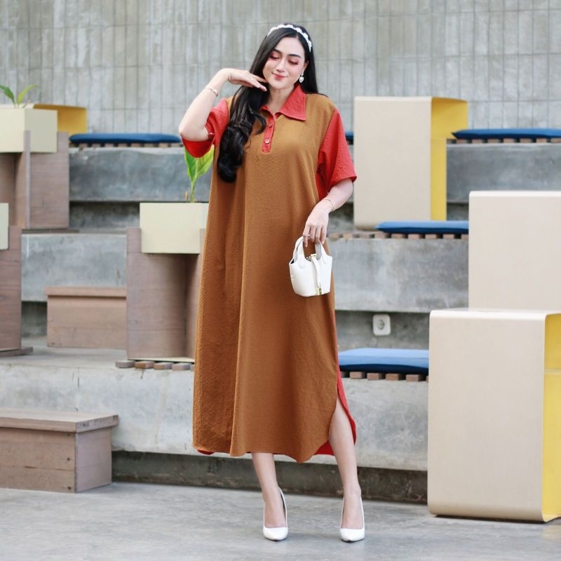 Jual JENNY DRESS KNIT PREMIUM JUMBO LD 125 / DRESS RAJUT JUMBO PREMIUM ...