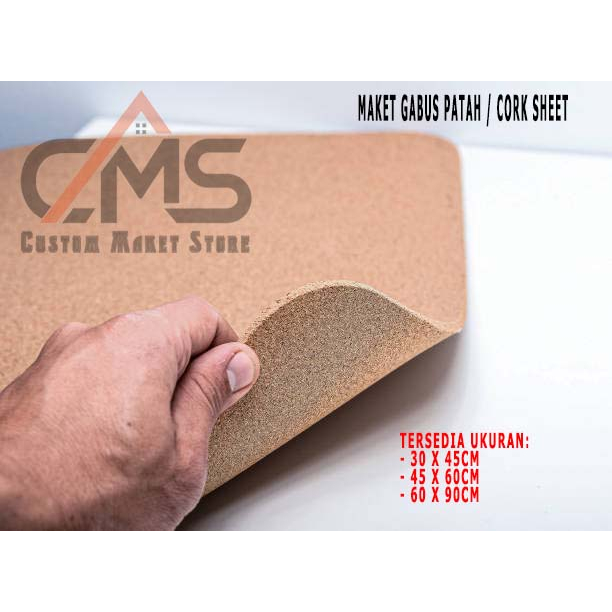 Jual MAKET GABUS PATAH / CORK SHEET 2 MM | Shopee Indonesia