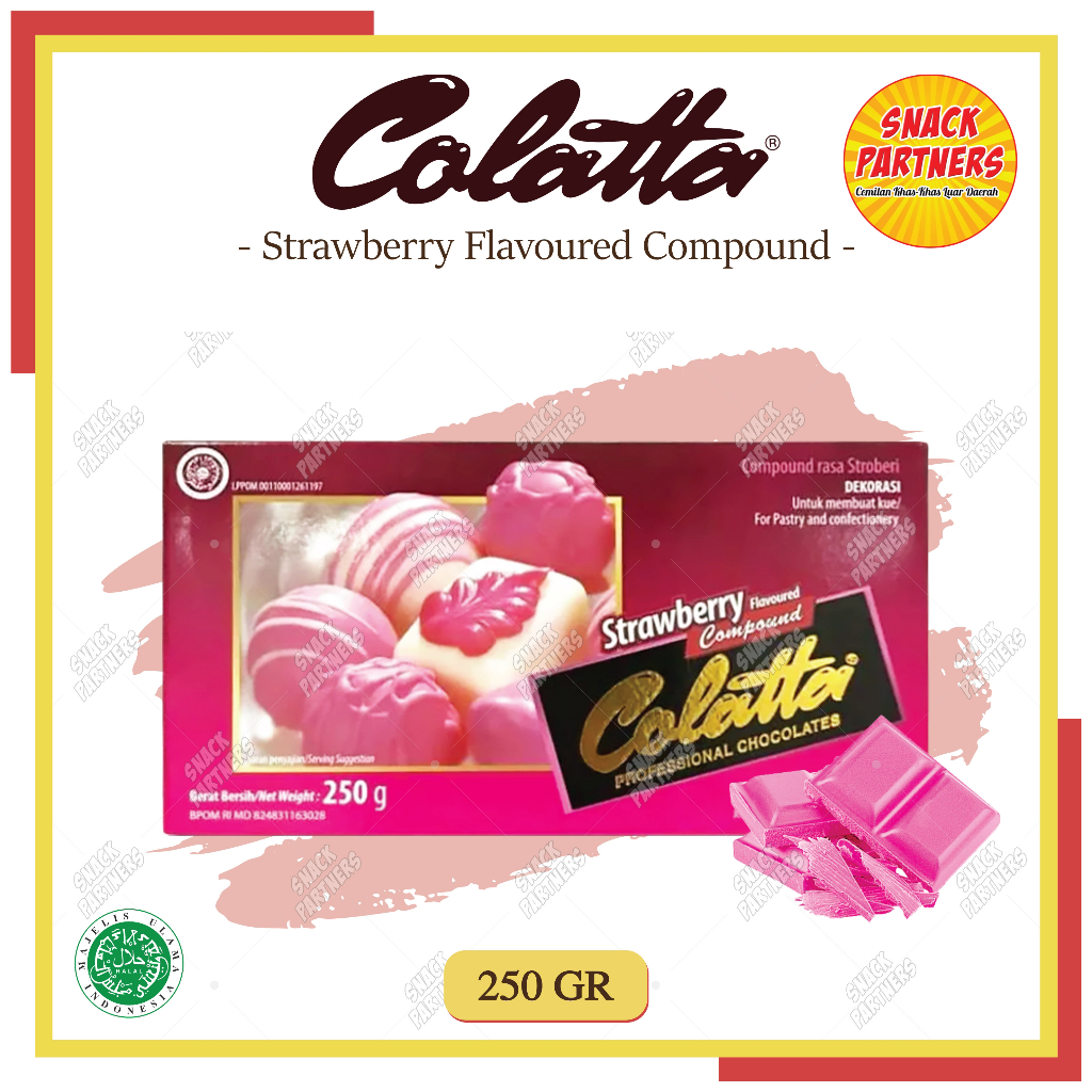 Jual COLATTA COMPOUND 250 GR - Chocolate Choco Strawberry Stroberi ...
