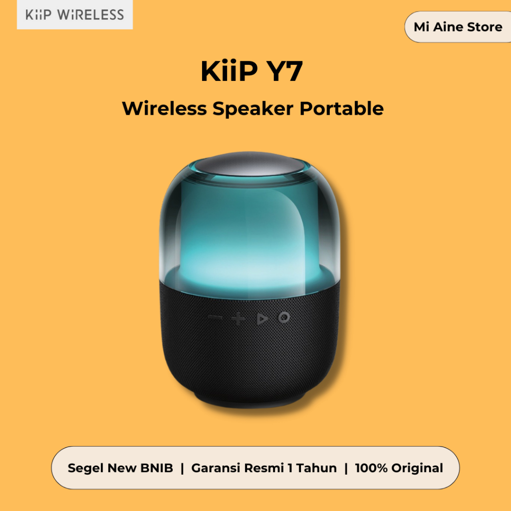 Jual KiiP Wireless Y7 Y 7 Bluetooth Mini Speaker Portable TWS RGB LED HIFI SOUND Speker Original ...