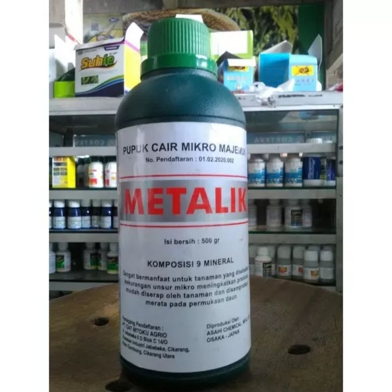 Jual obat pertanian pupuk micro cair METALIK 500ml | Shopee Indonesia
