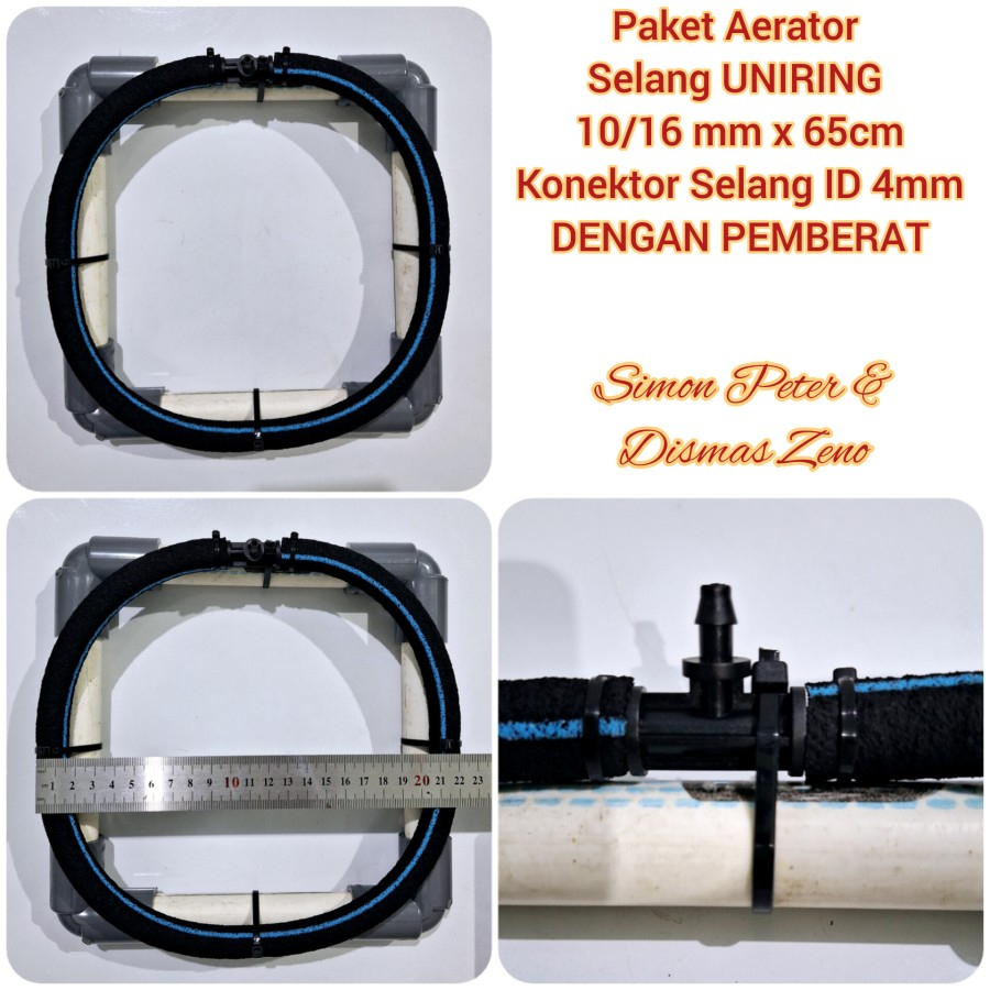 Jual Paket Selang Aerasi UNIRING 10/16 mm Panjang 65cm Konektor Selang ...