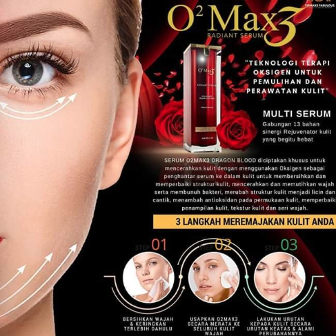 Jual O2 Max3 Serum Anti Keriput Wajah Serum Wajah Anti Kerut Serum ...