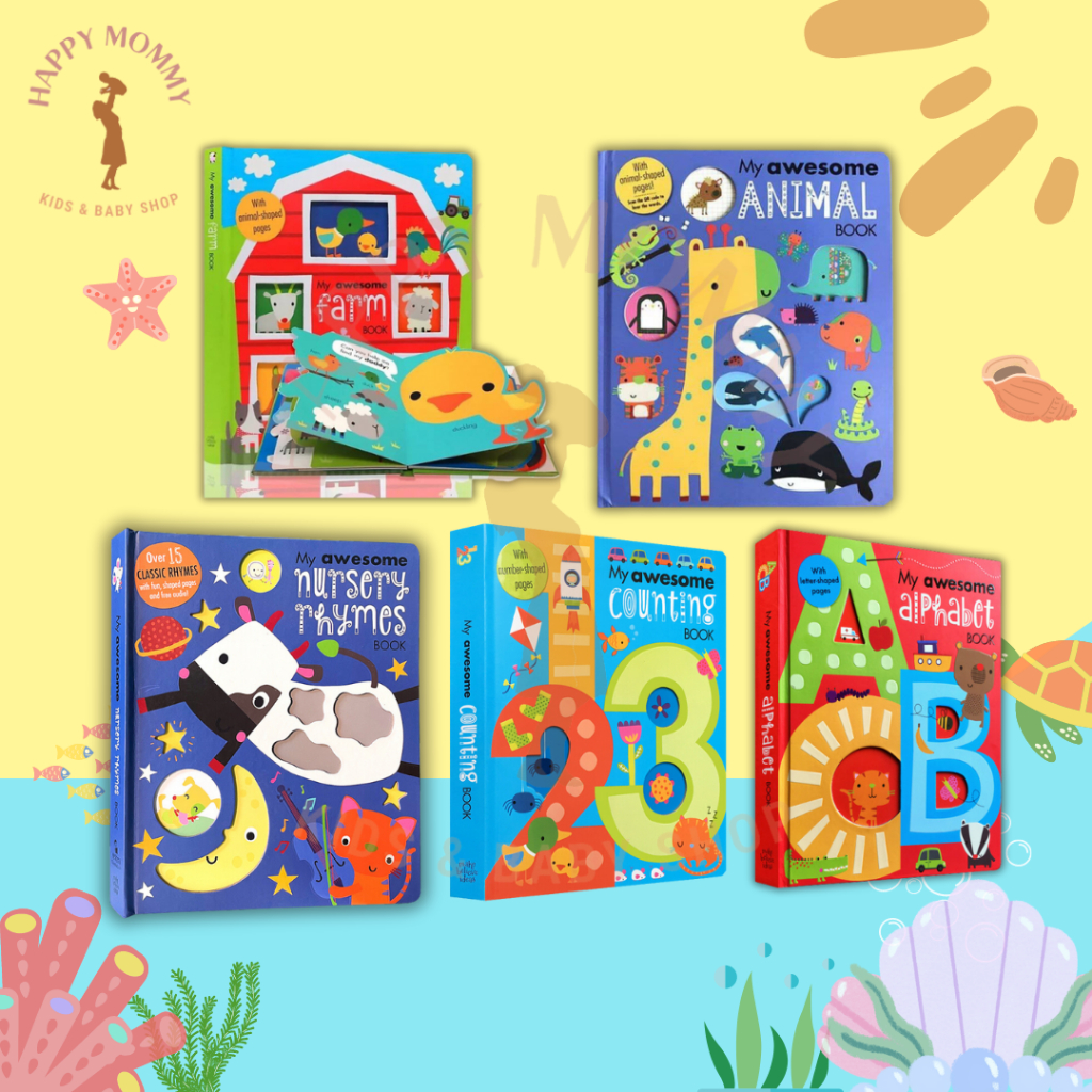 Jual My Awesome Alphabet & Number Book Shaped Pages Buku Belajar Huruf ...