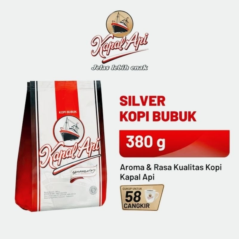 Jual Kapal api silver kopi bubuk 350gr | Shopee Indonesia