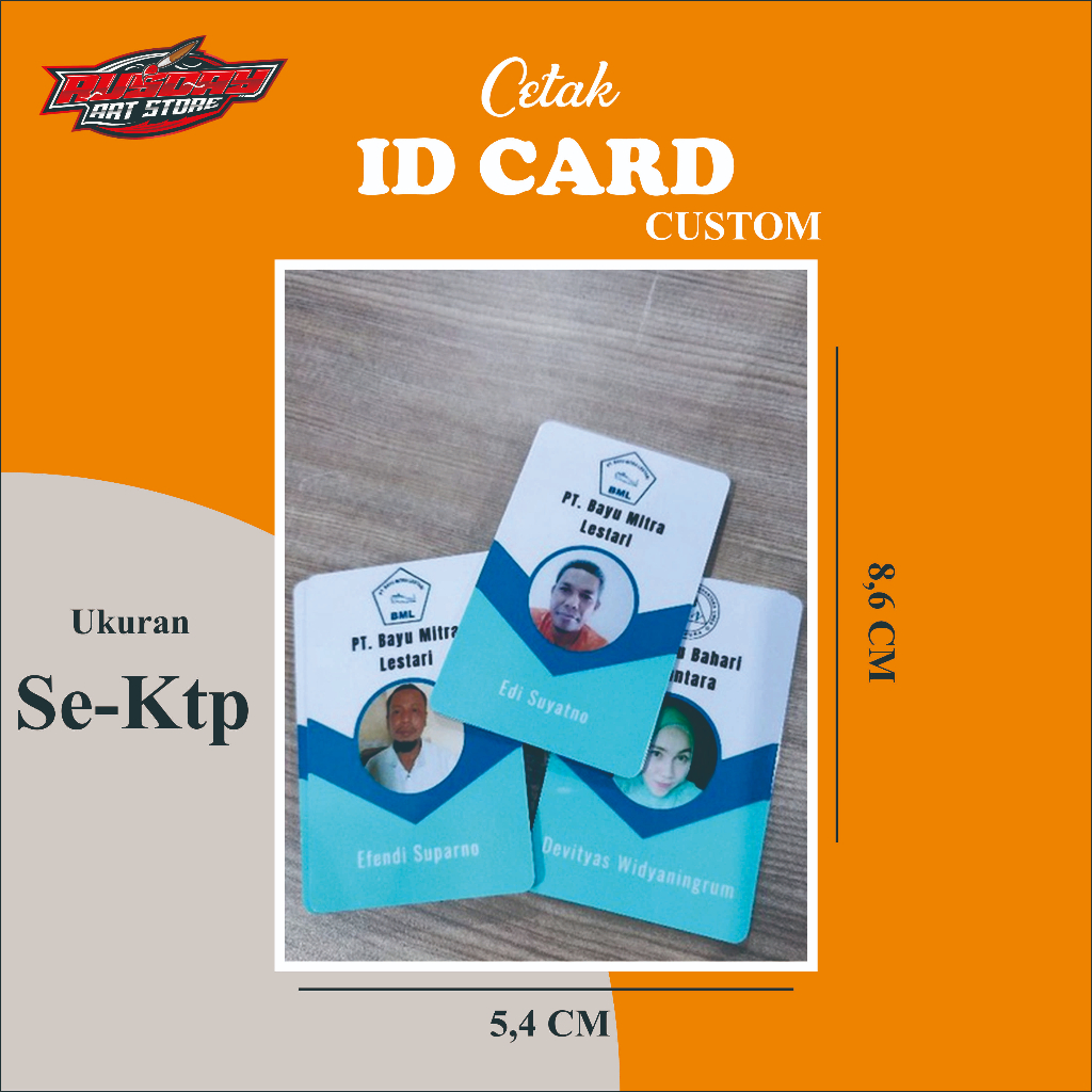 Jual CUSTOM ID CARD | NAME TAG KARYAWAN | Shopee Indonesia